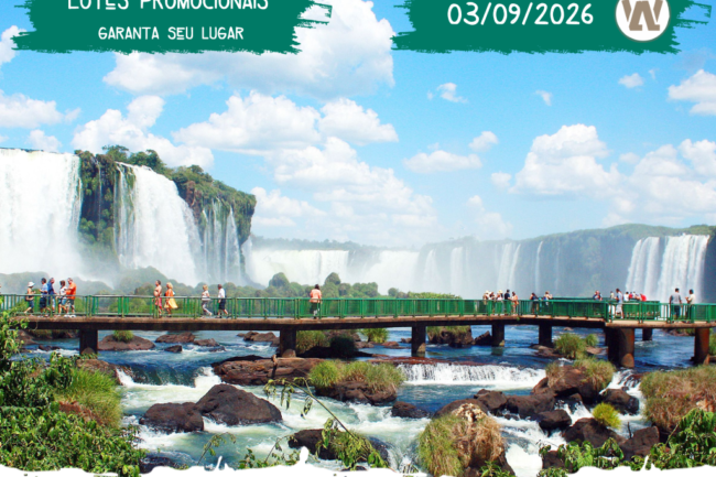 Foz do Iguaçu – 03/09 a 07/09/2026 | Walktur – Trilhas Low Cost